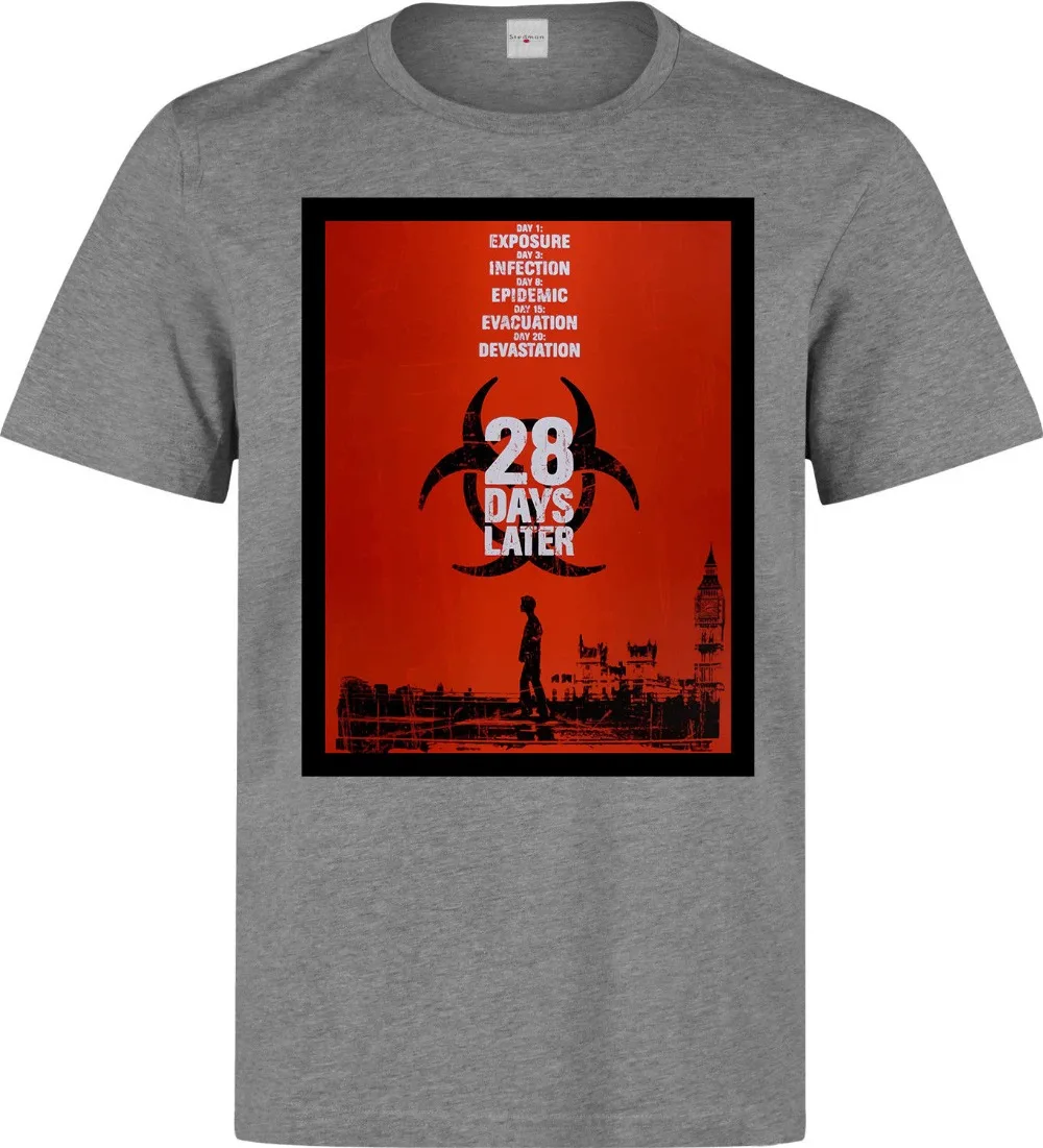 2019 New Fashion Brand Clothing 28 Days Later Movie Poster Artwork men ...