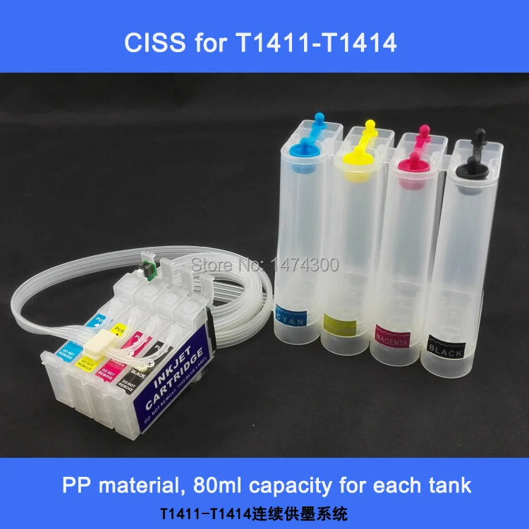 Sistema de abastecimento contínuo de tinta ciss para epson me32 me33 ...