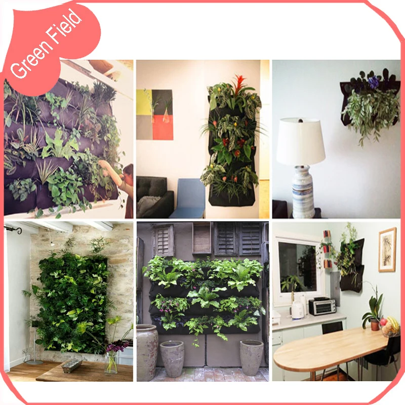 Zak voor planten aan de muur