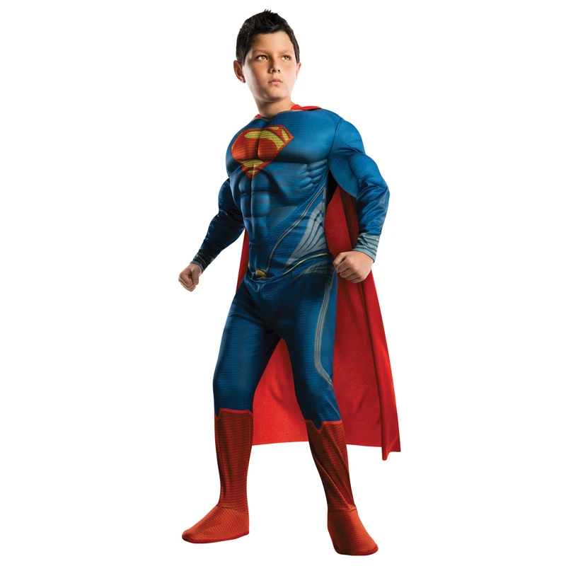 Purim Costumes Kids Deluxe Muscle Christmas Superman Costume for ...
