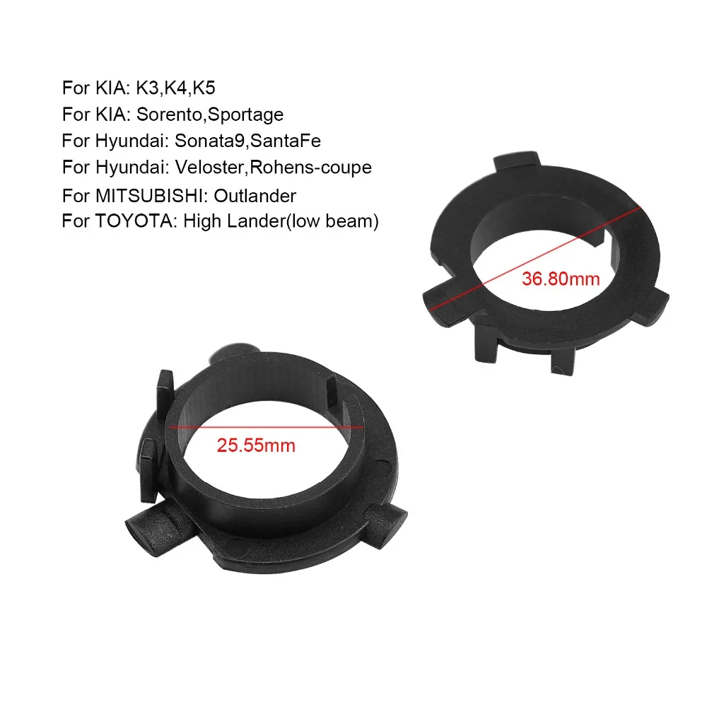 AOTOINK H7 LED kit Headlights Bulb Base Holder Adapters H7 Headlamp ...