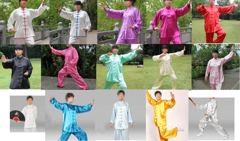 15colors Unisex High Quality Tai Chi Clothing Sets Kung Fu Suits ...