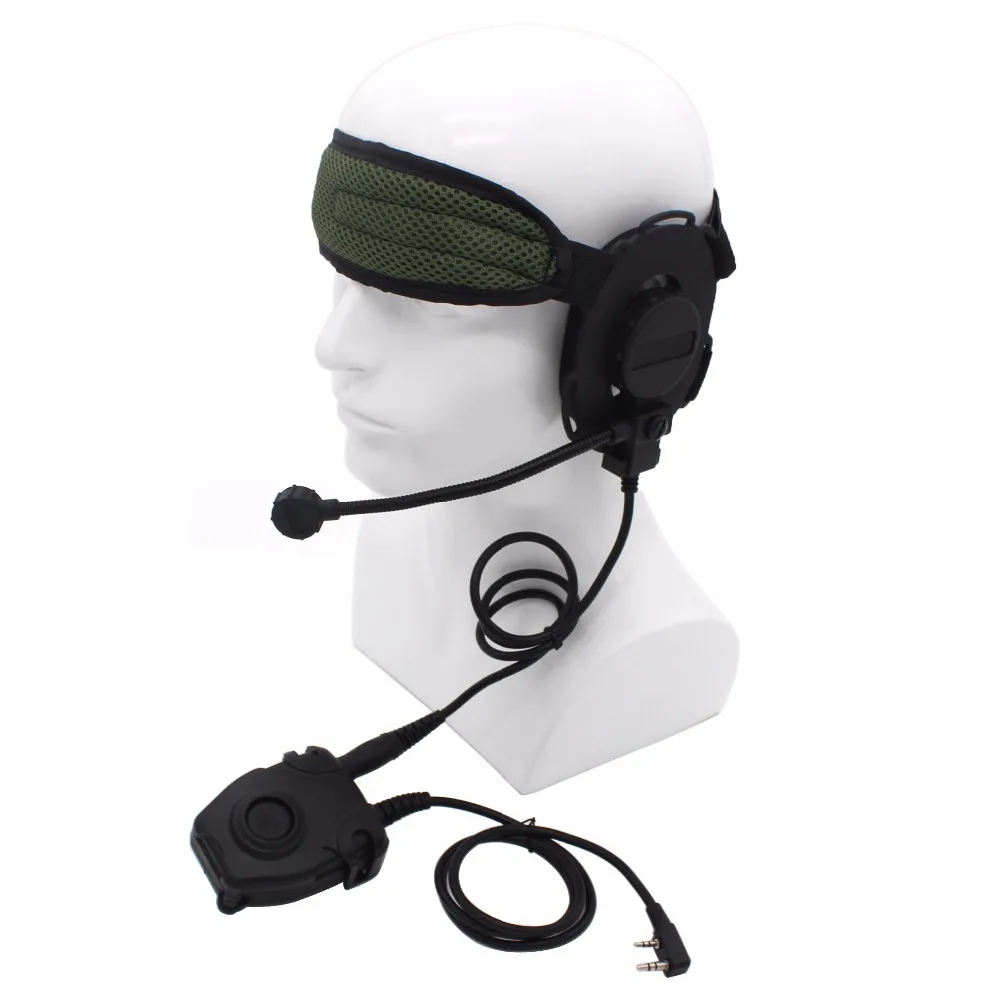 Preto HD03 Z Tático Bowman Elite II Fone De Ouvido Peltor PTT Para ...