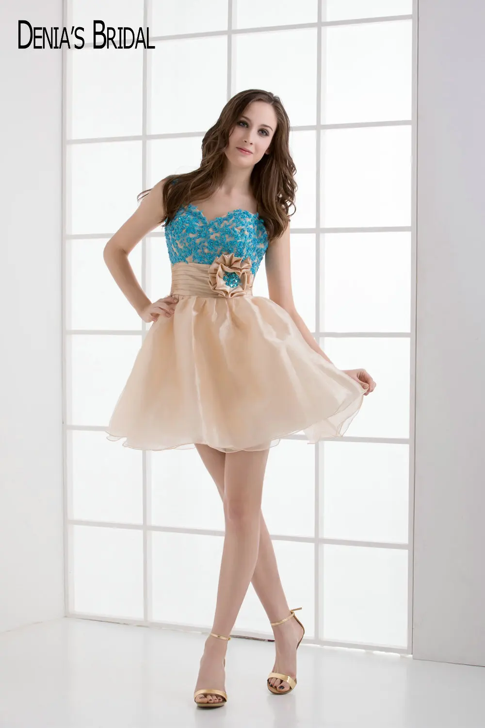 2017 Short Cocktail Party Dresses With Sweetheart Appliques Sweetheart