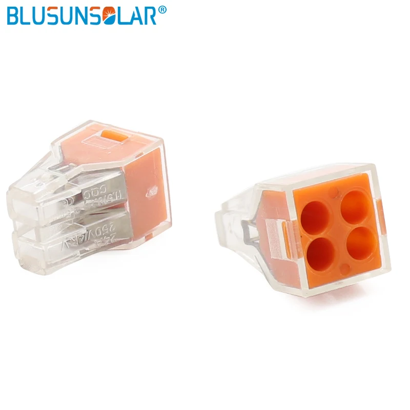 500 pieces/lot WAGO 773 104 Push Wire Connector 4 pin Conductor ...