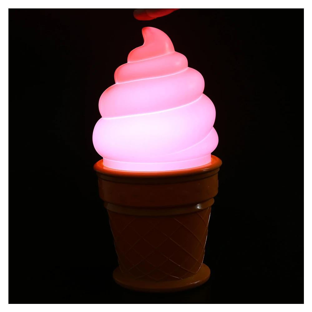 Novelty Led Night Light Ice Cream Lamp Led Lamp Night For Kids Children ...