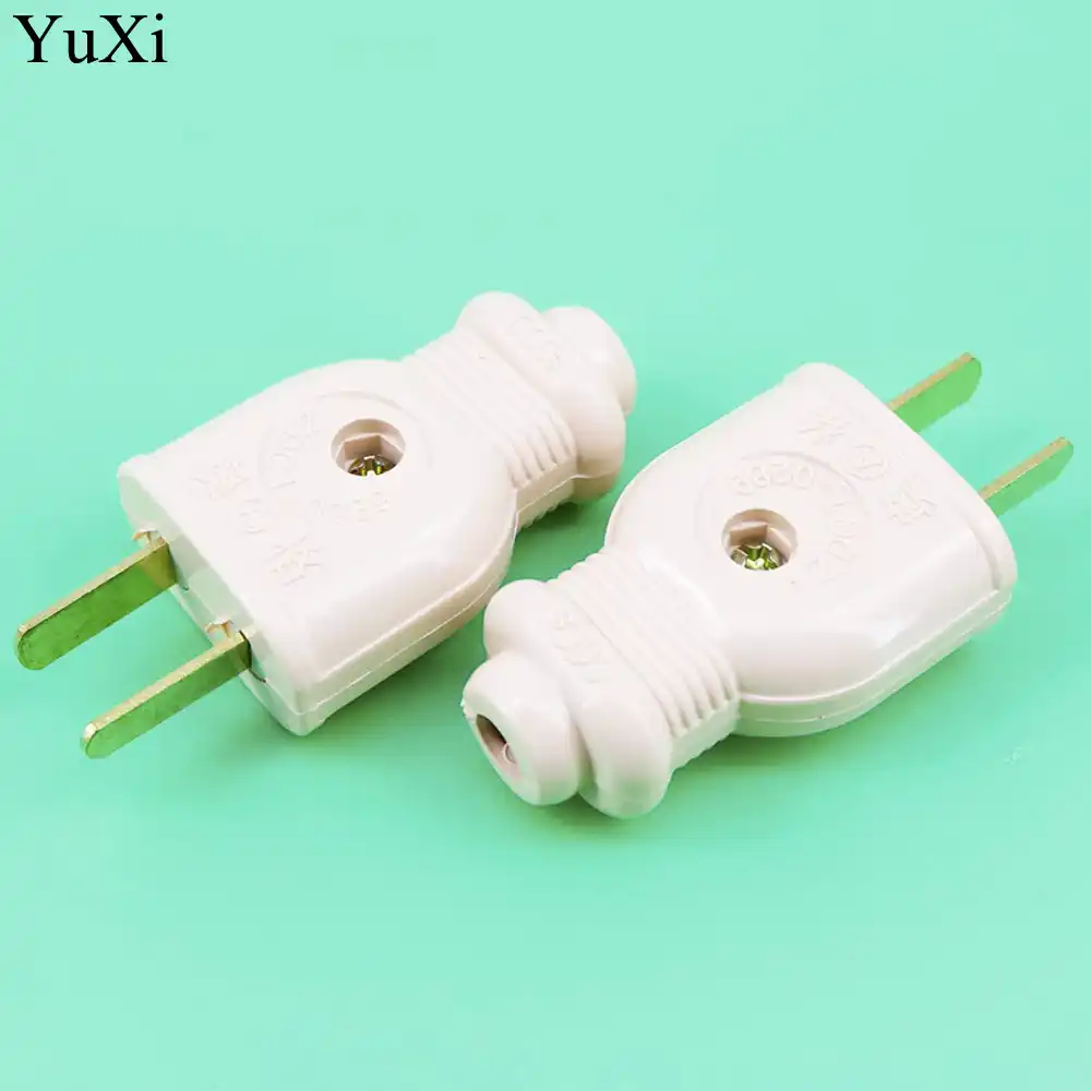 AU US American 2 Flat Pin AC Electric Power Male Plug Female Socket ...