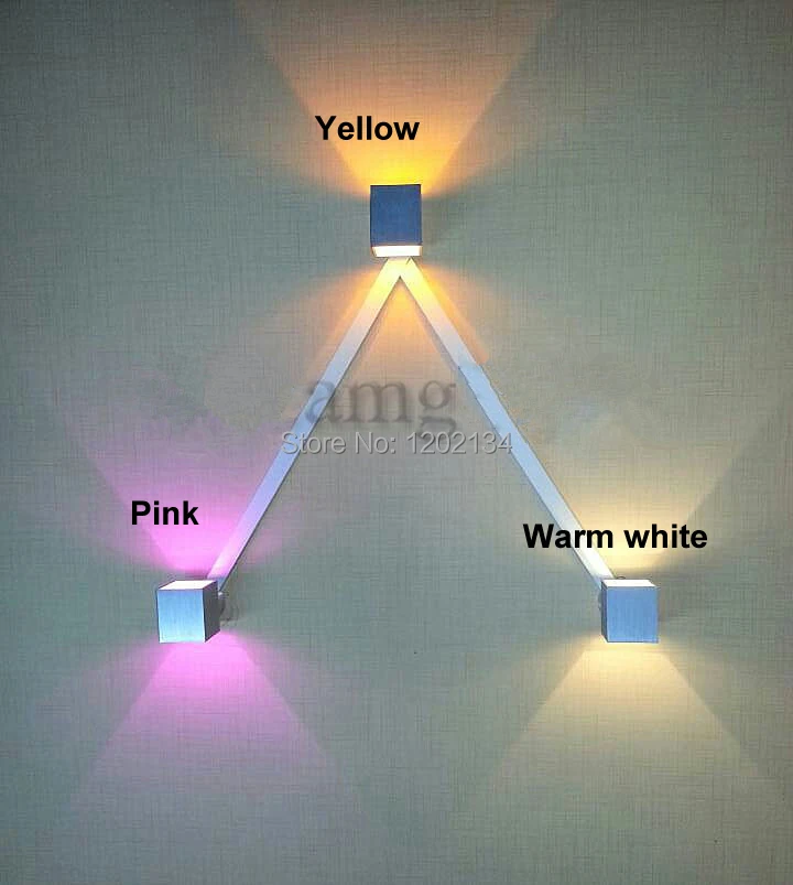 3W Up down led wall light,aluminum 1x3W Background led spot light ...