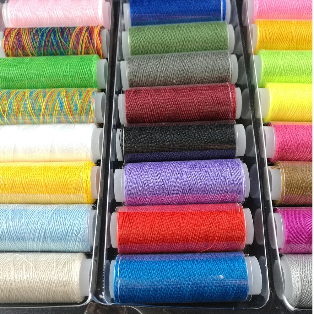 Cotton-Rolls-Reel-Thread-Assorted-Color-Sewing-Thread-Spools-Purpose ...