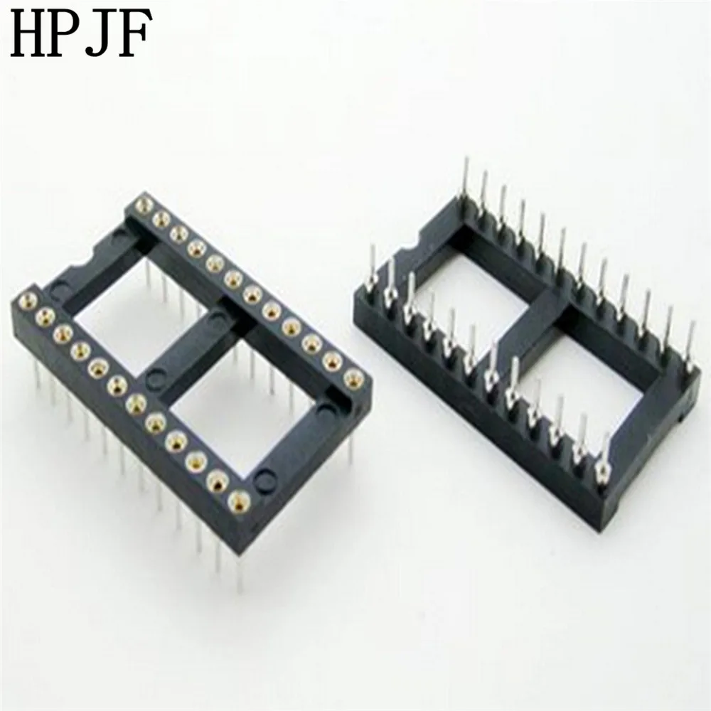 24 핀 라운드 DIP IC 소켓 어댑터 10 개, 와이드 24 핀 피치 2.54mm 커넥터|connector 2.54mm ...