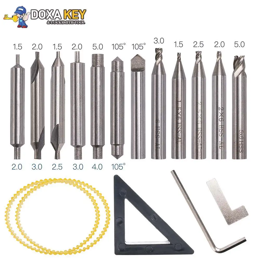 Universal Hss Belt Wrench Tracer Dimple Drill Bit Probe Repair Kit For