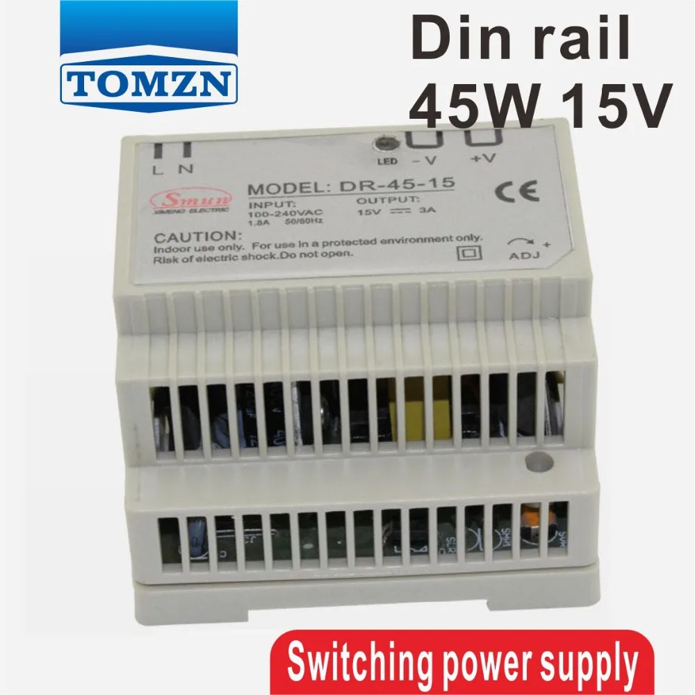 45W 15V Din Rail Single Output Switching power supply|supply demand ...