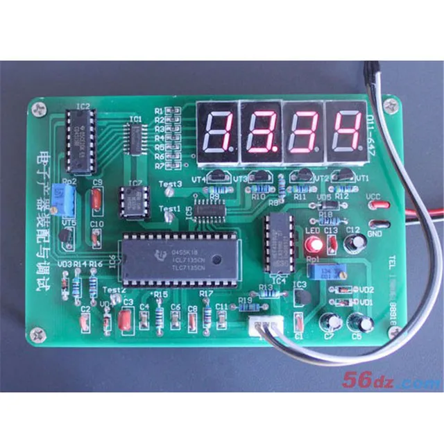 diy ICL7135 digital temperature instrument assembly and testing of ...