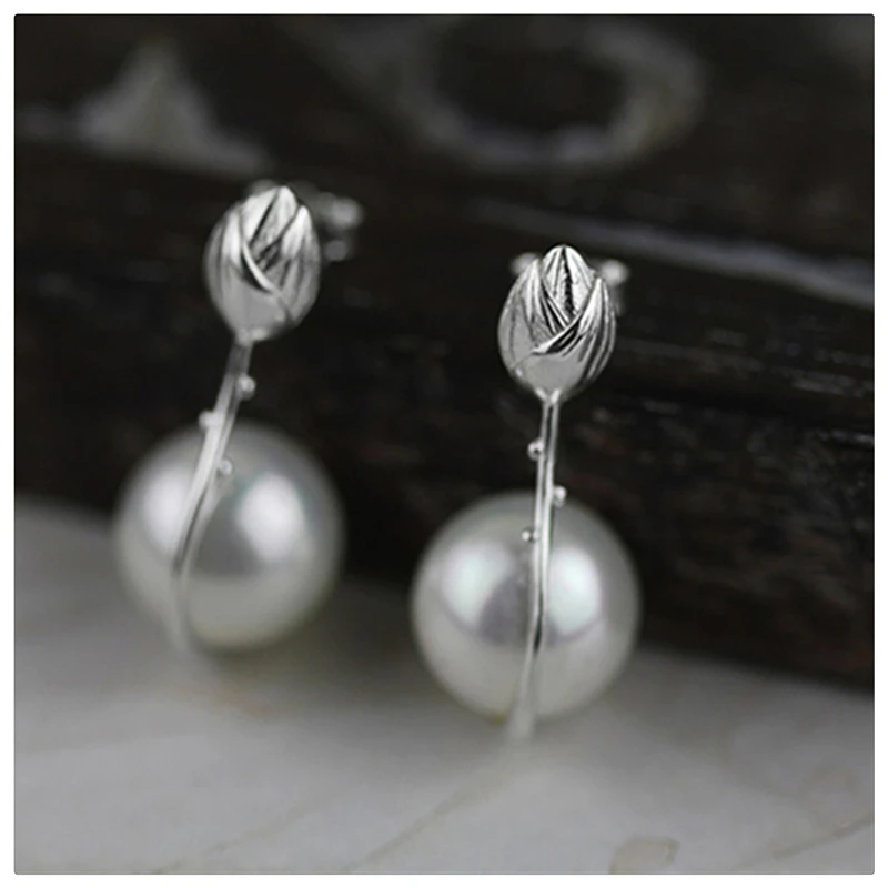 Lotus Fun Real 925 Sterling Silver Natural Handmade Fine Jewelry Lotus