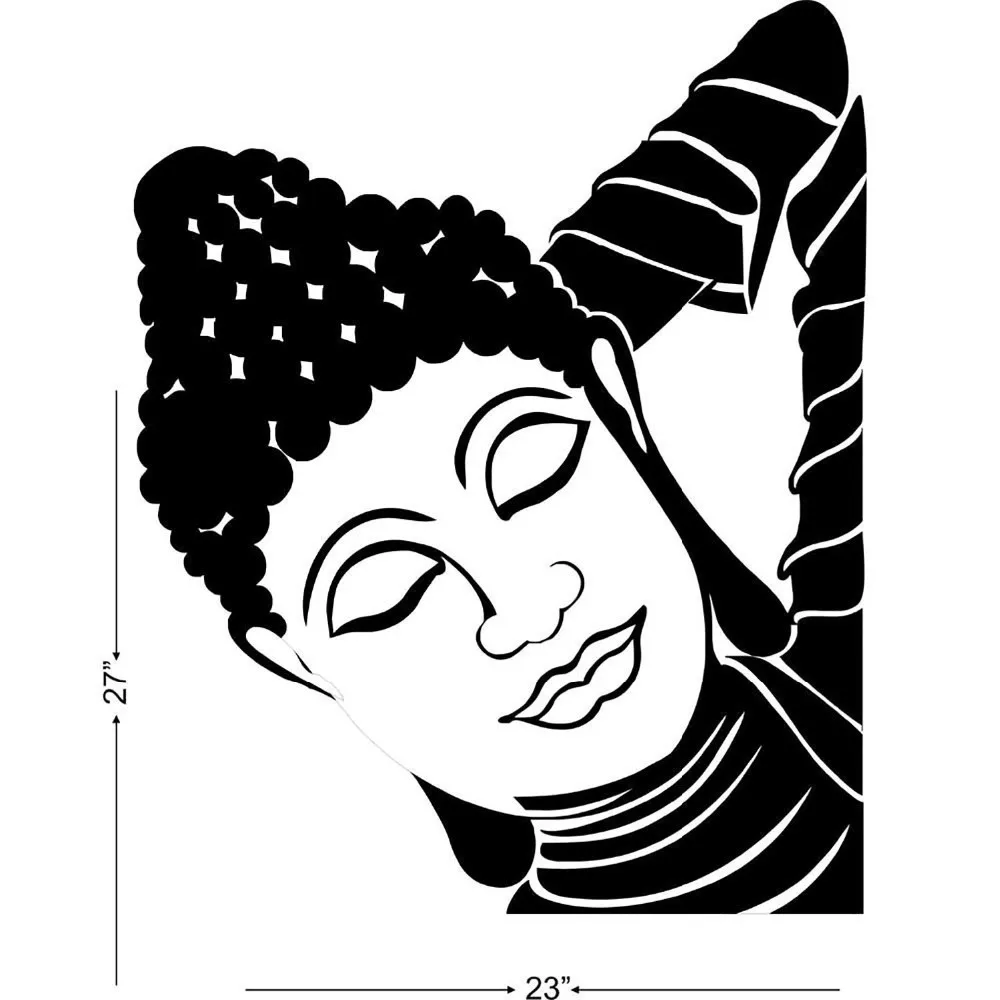 New Buddha Ganesha Vinyl Wall Decal Studio Briana Sleeping Buddha ...