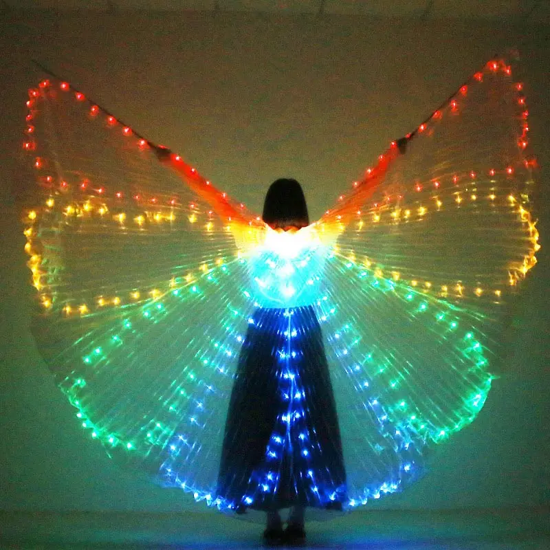 Colorful Rainbow Performance LED Wings (Various Options) - Queerks™