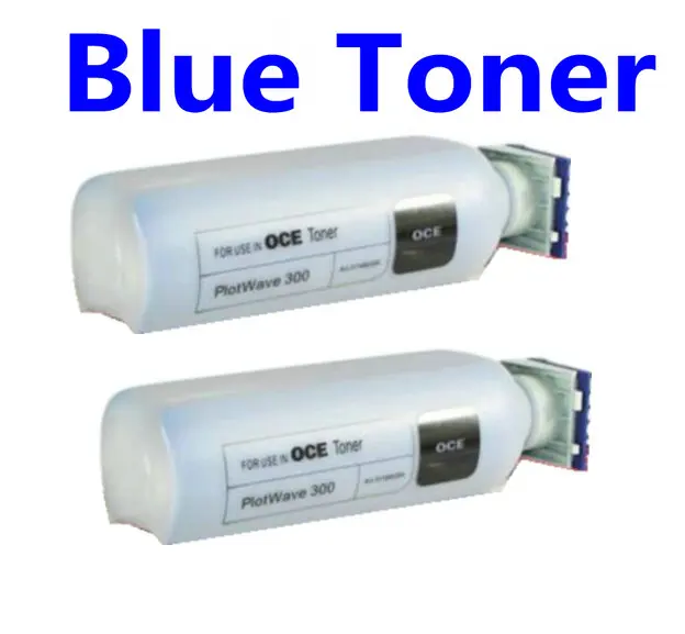 YFTONER Blue / Black toner for OCE PlotWave 340 360 300 350 2 Bottles