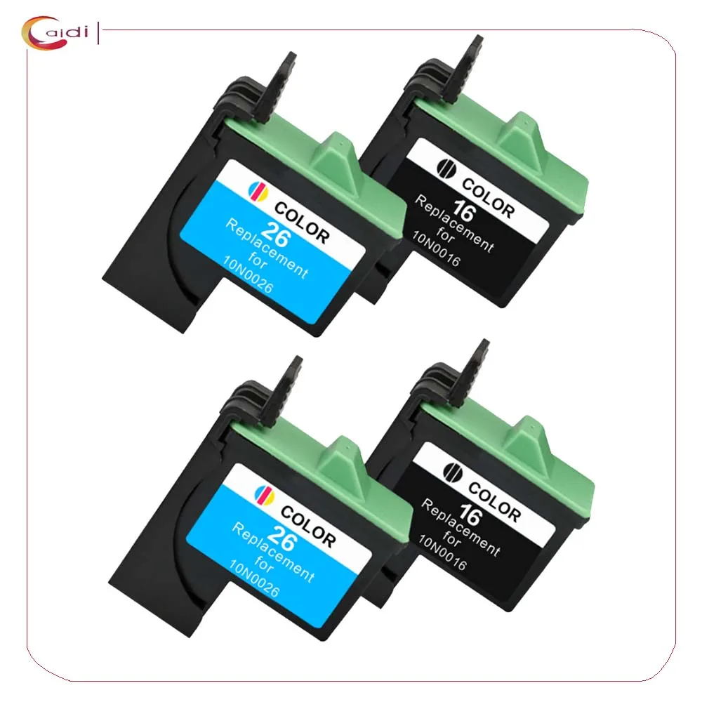4PCS-Compatible-Lexmark-ink-CARTRIDGES-16-26-17-27-Combo-Black-Color ...