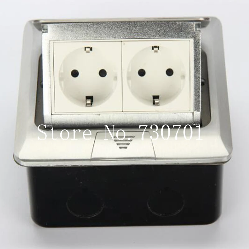 Manufacturer All Aluminum Panel EU Standard Pop Up Floor Socket 2 Way ...