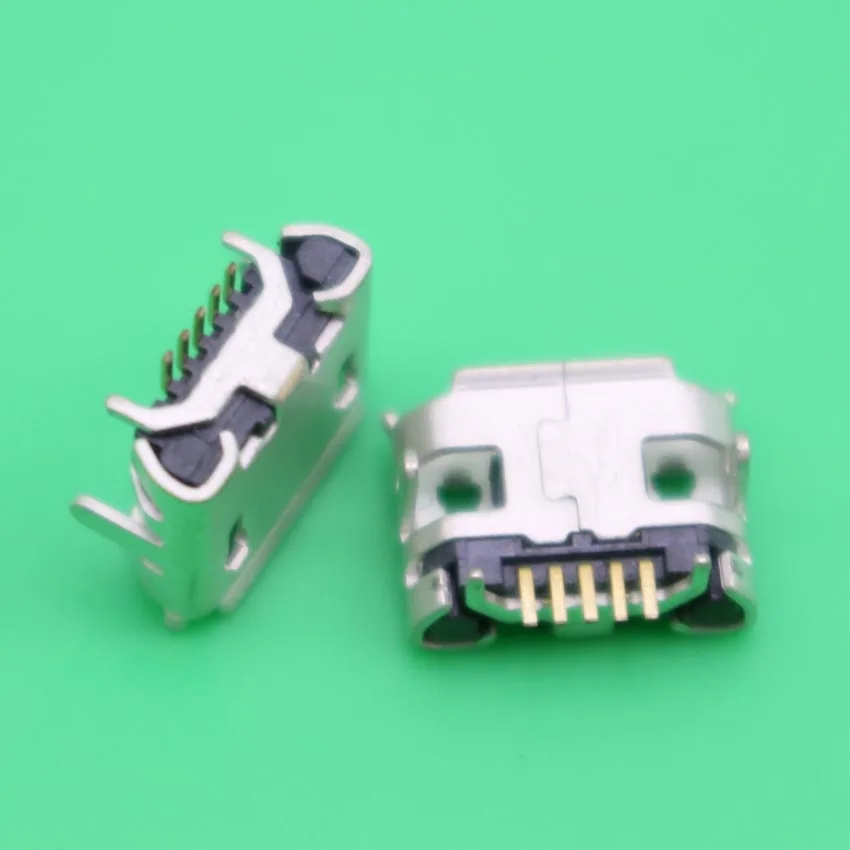 YuXi Micro Mini USB Jack port SMD Female Socket Einbaubuche power ...