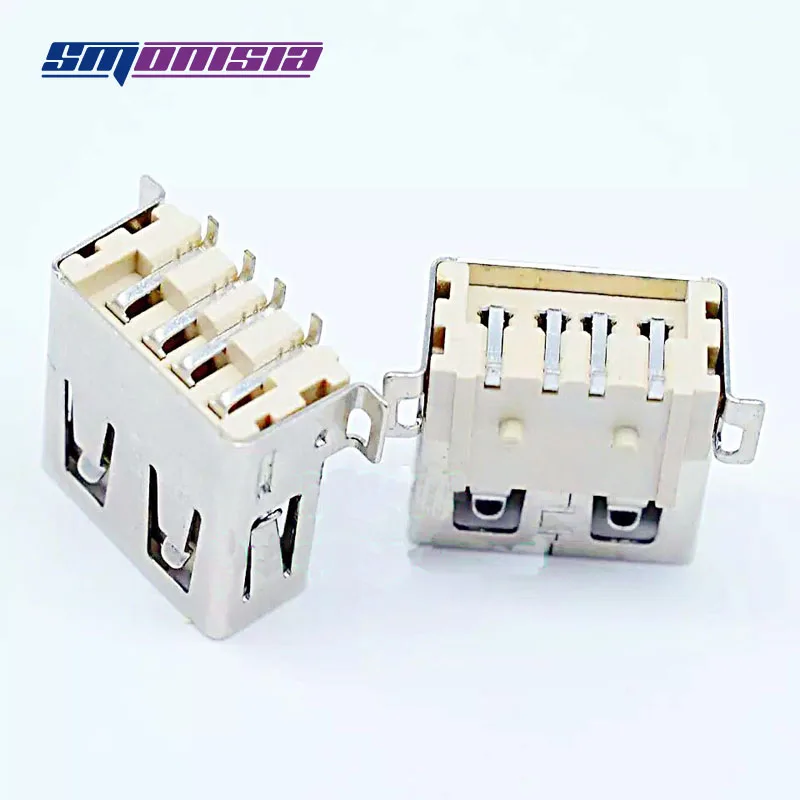 500 pcs A Tipo Remendo Tomada USB 4 P AF USB Jack Conector de alta ...