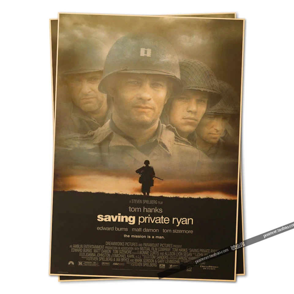 saving private ryan movie poster 1998 Vintage Retro Adornment Poster ...