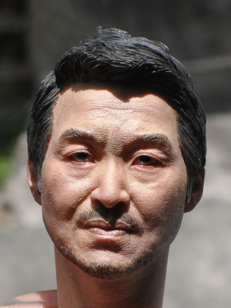 1/6 Scale Asian Men with Beard Head Sculpt for 12 Inches Male Bodies ...