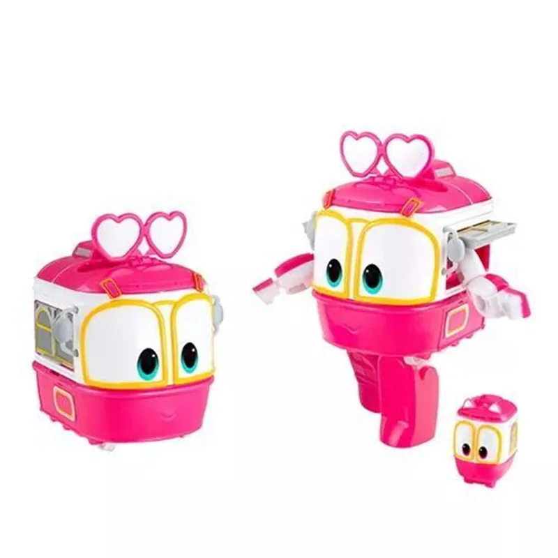 SALE NEW hot 4pcs/set 8cm Robot Trains Transformation Kay Alf Dynamic ...