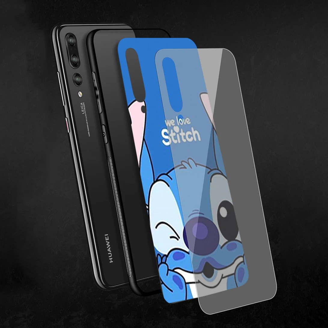 Чехол Lavaza we love stitch glass TPU для huawei mate 20 P10 P20 P30 Y6 ...