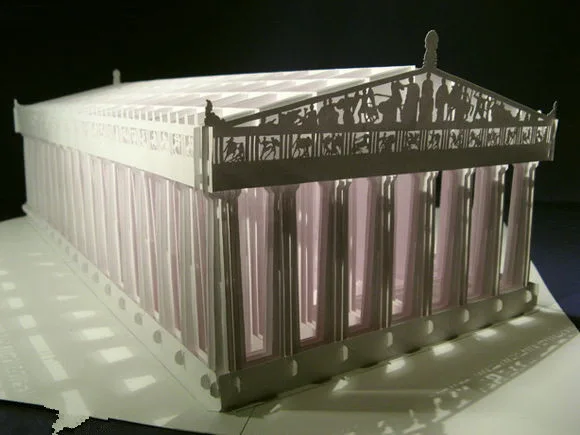 sgbz043-3D-DIY-Paper-Carving-Drawings-The-Parthenon-Quality-Paper-Model ...