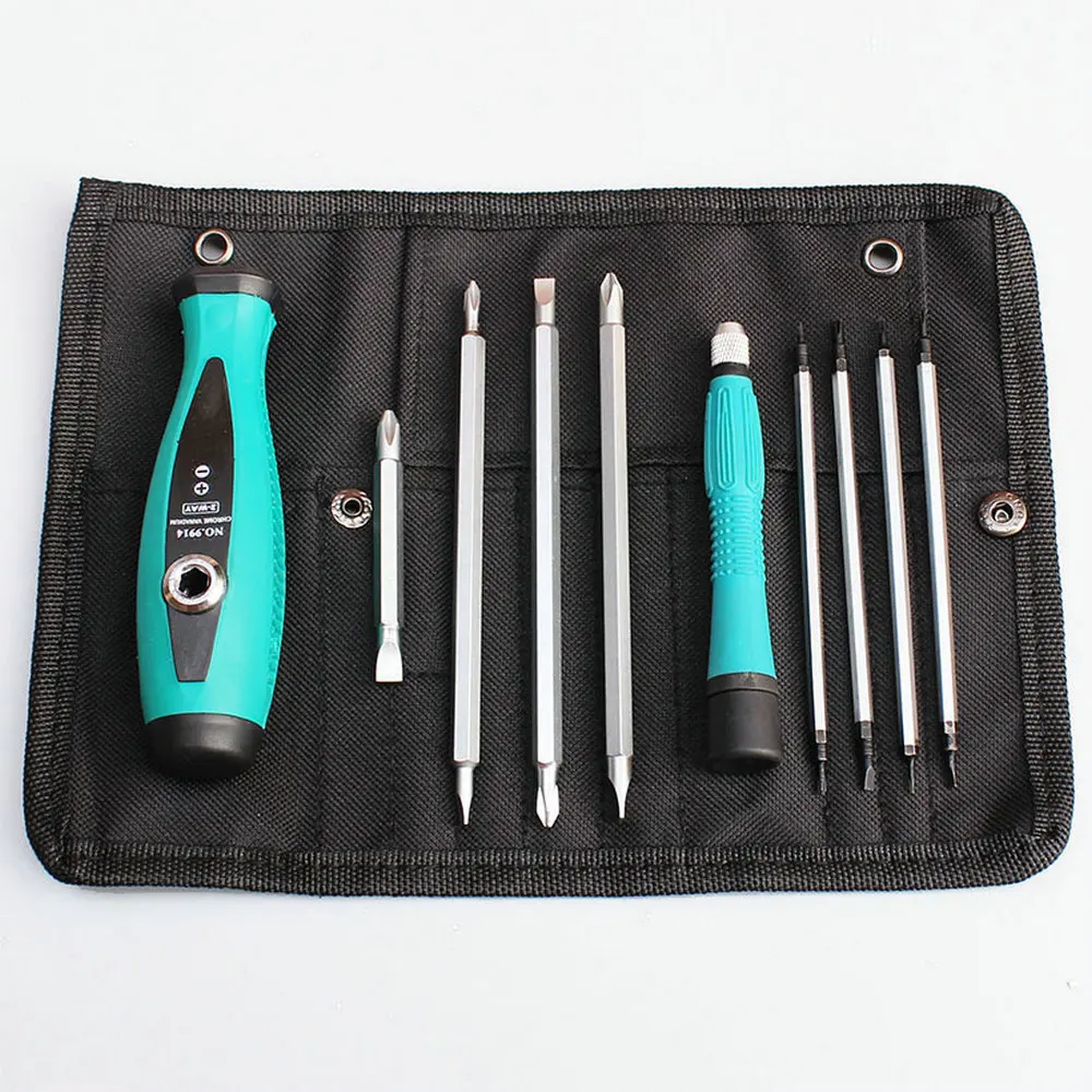 10 in 1 Screwdriver Set Magnetic Phillips Slotted Electronic Repair ...
