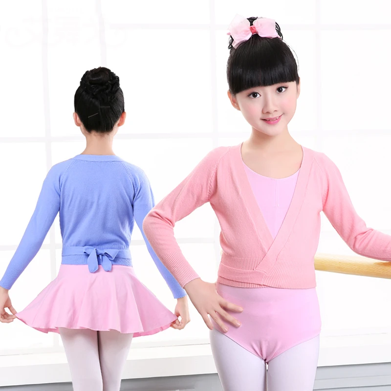 Winter Autumn Warm Child Girls Ballet Wrap Sweater Cardigan Dance ...
