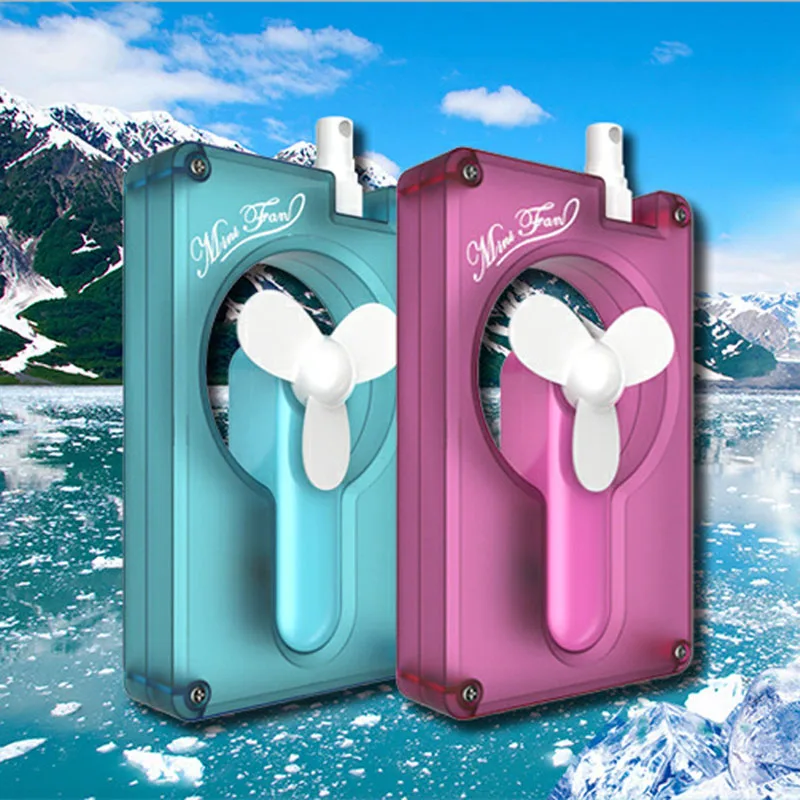 USB charging New Two In One Water Bottle Spray Fan Handheld Mini Fan ...