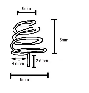 10pcs 0.4*6&9*5mm Stainless Steel Battery Spring Conical Coil Spring ...