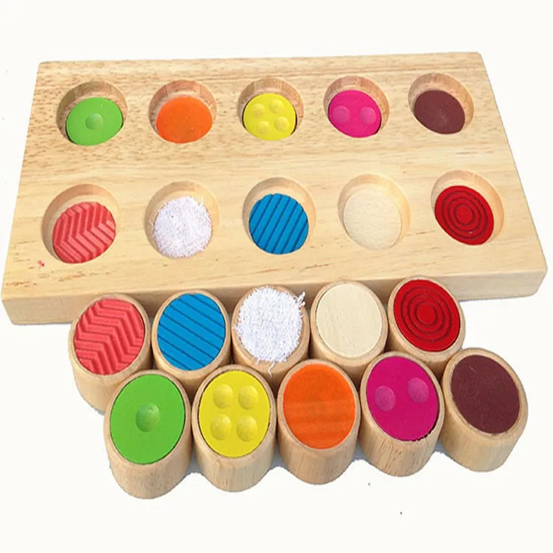 Montessori Wooden Toys Kids Memory Training Touchpad Montessori ...