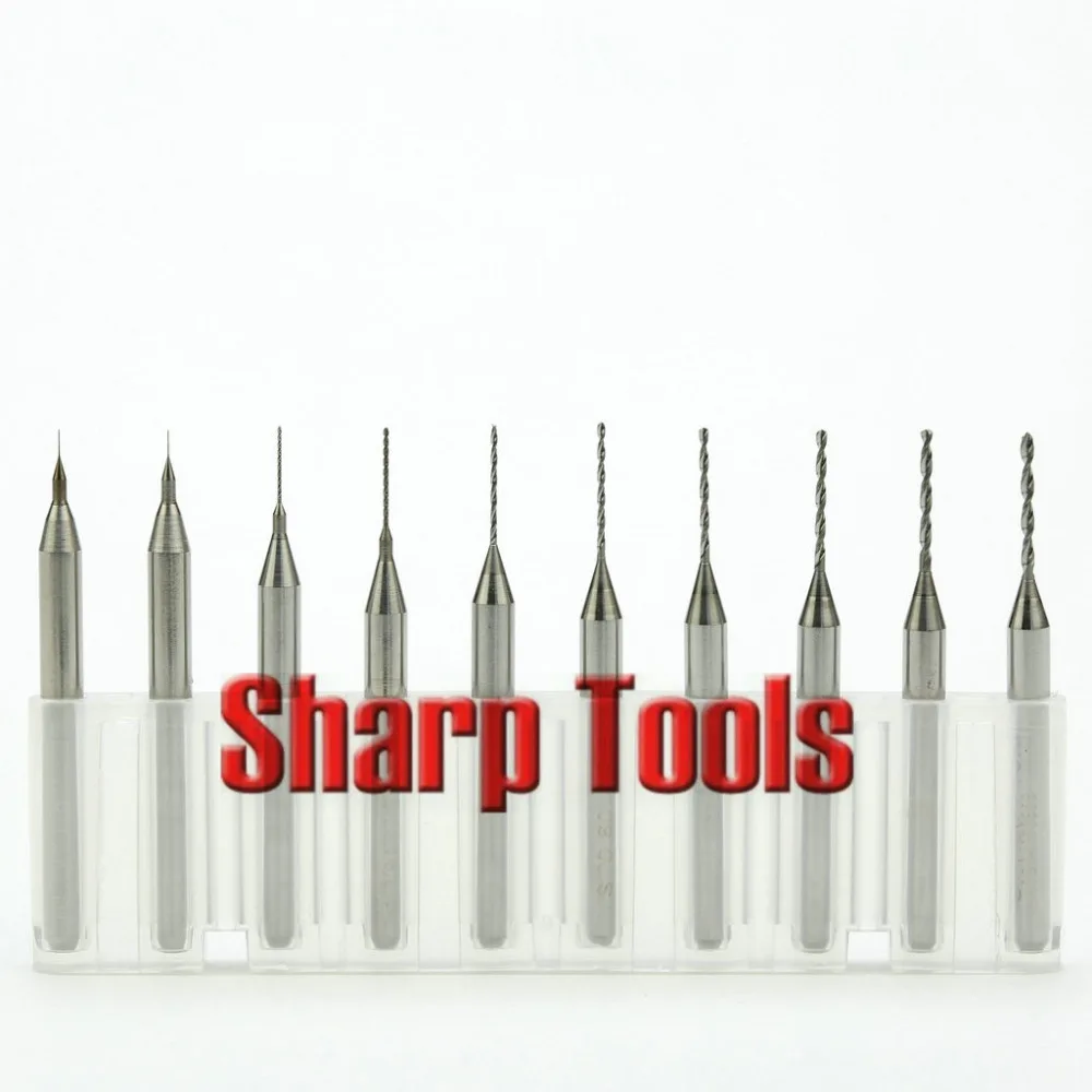SHARP-0-1-1-0mm-Mini-CNC-PCB-Bits-Drill-Milling-Cutters-Tungsten ...