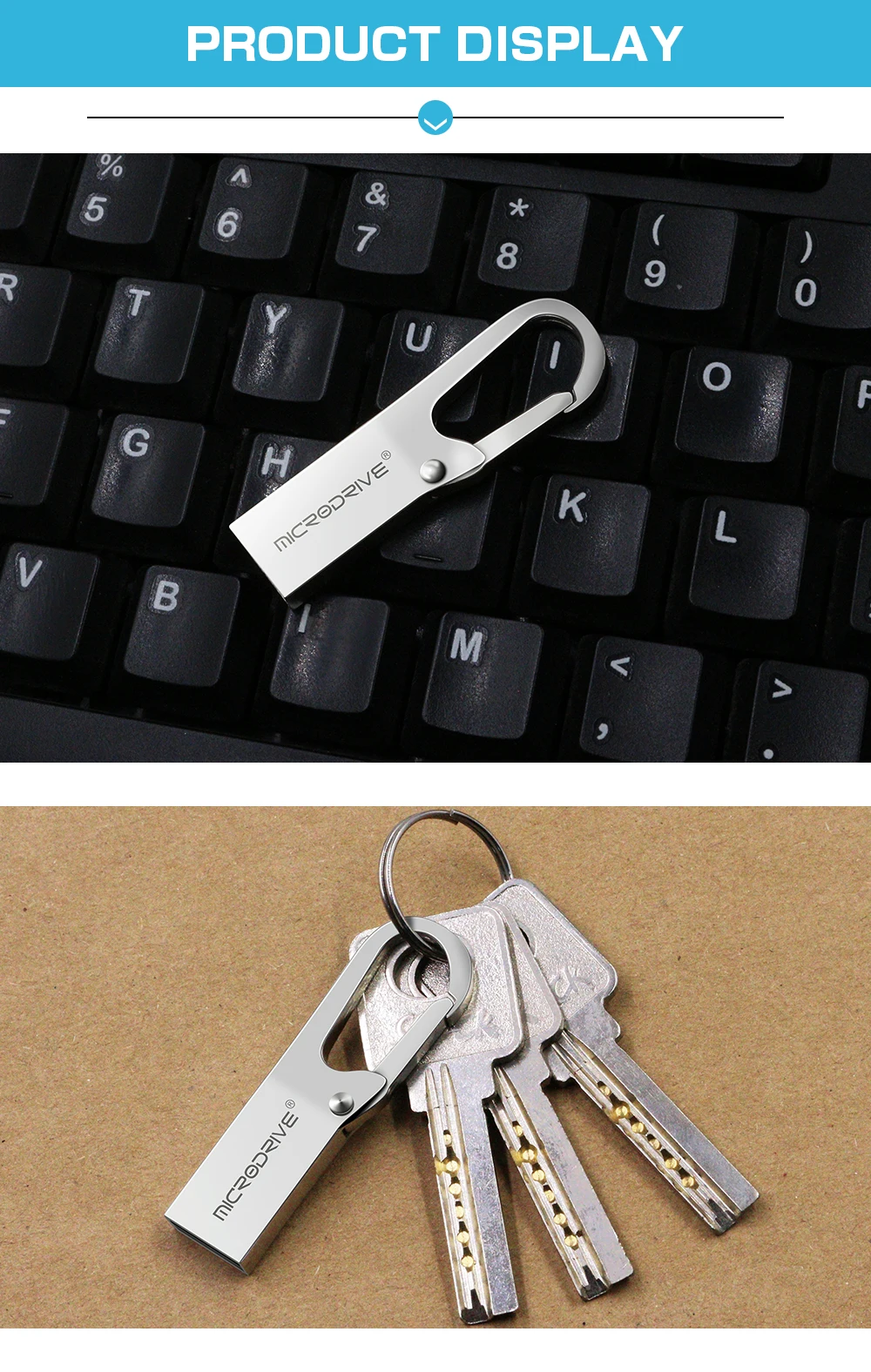 Stylish USB flash drive 64GB pendrive 128GB metal usb stick 16GB 8GB ...