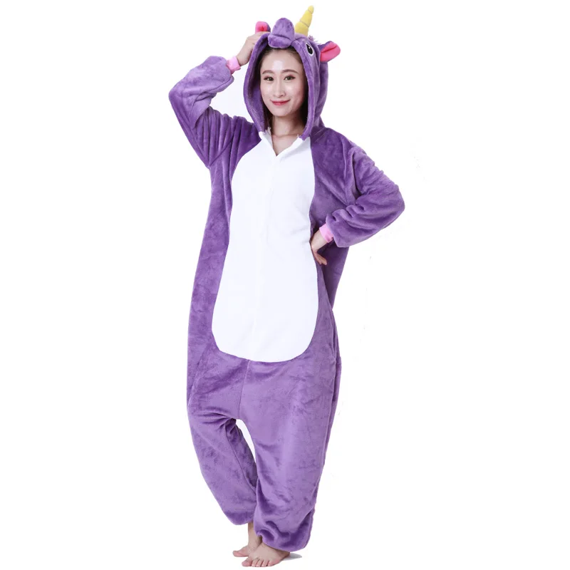 Newest Adults Pajamas All In One Pyjama Animal Suit Cosplay Women ...