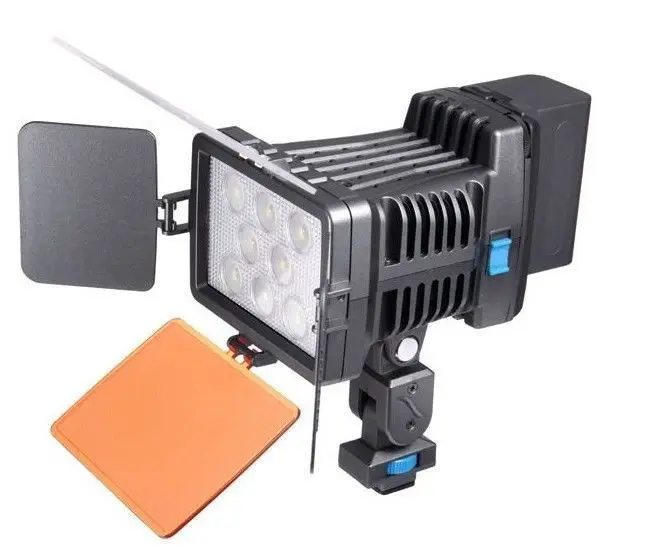 LED-v-deo-luz-para-Canon-Nikon-Pentax-c-mera-DSLR-filmadora-DV-l-mpada ...
