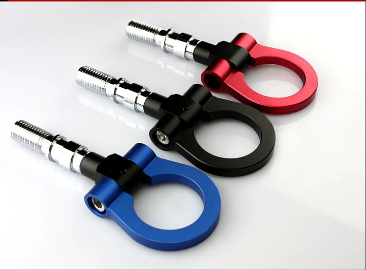 Jdm tow hook white front - slowkool