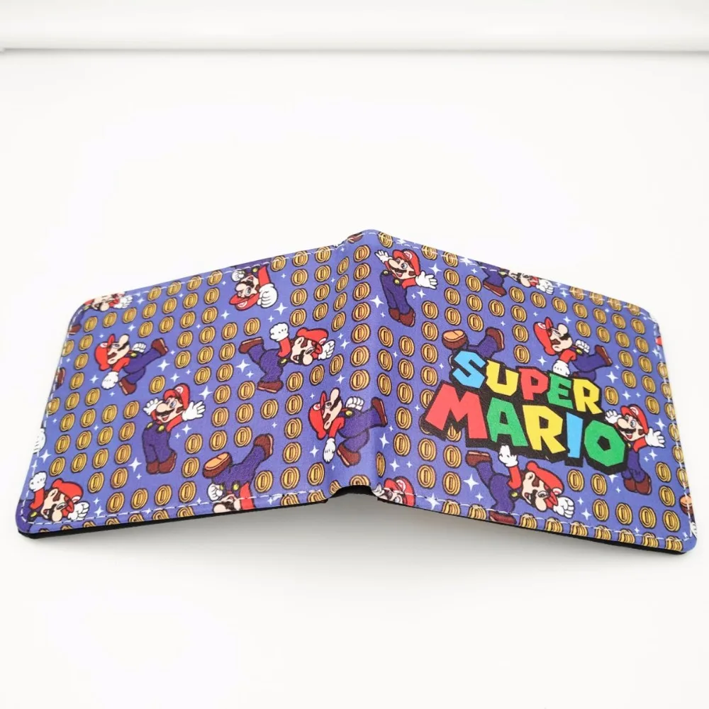 Lovely Cartoon Wallets Games Super Mario World Printed Purse ...