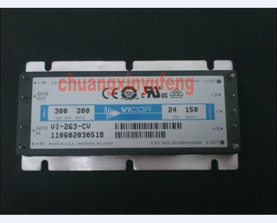 Módulo convertidor VI 263 CV VICOR DC DC, módulo de alimentación aislado, DC300V 24V150W6.25A ...