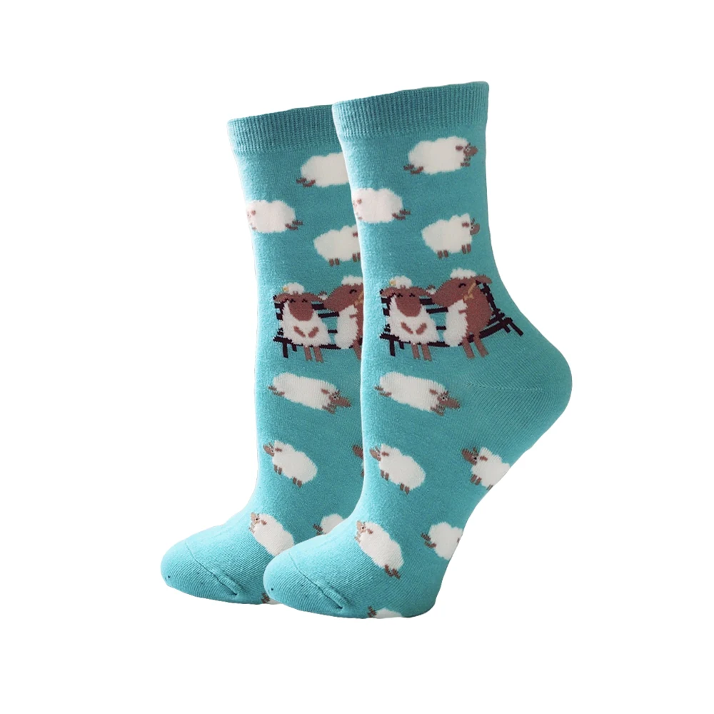 YEADU Women's Socks Japanese Cotton Colorful Cartoon Cute Funny Happy ...