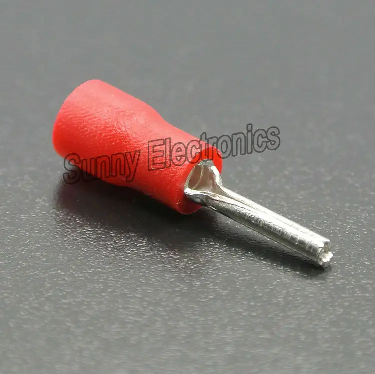 1000x-Insulated-Red-Wire-Pin-Splice-Connector-Crimp-Electrical ...