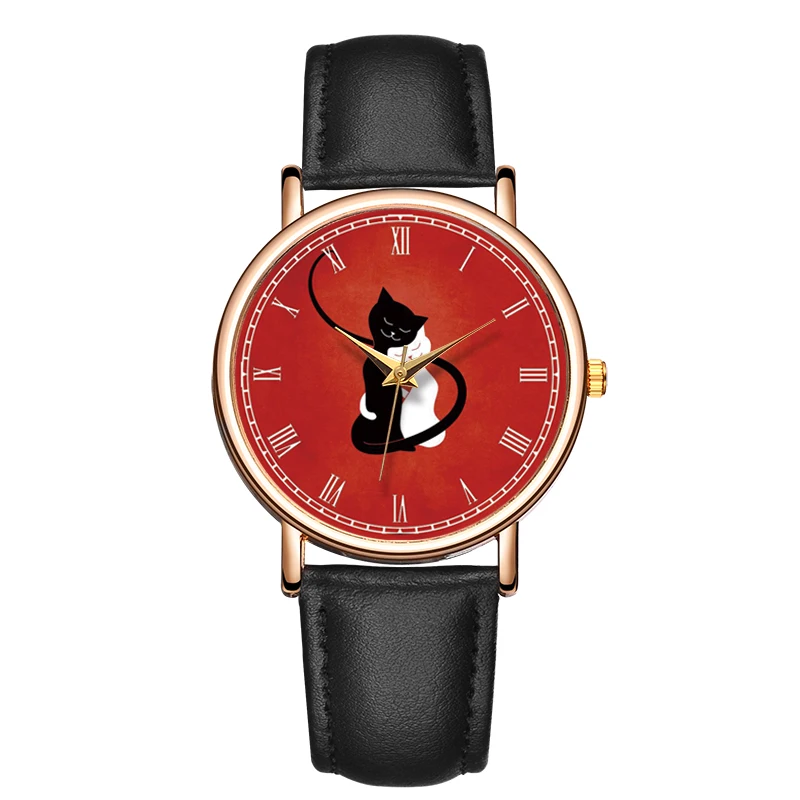 Baosaili Brand Wrist Watches Fancy Lovely Cat Chinese Red Watches Made ...