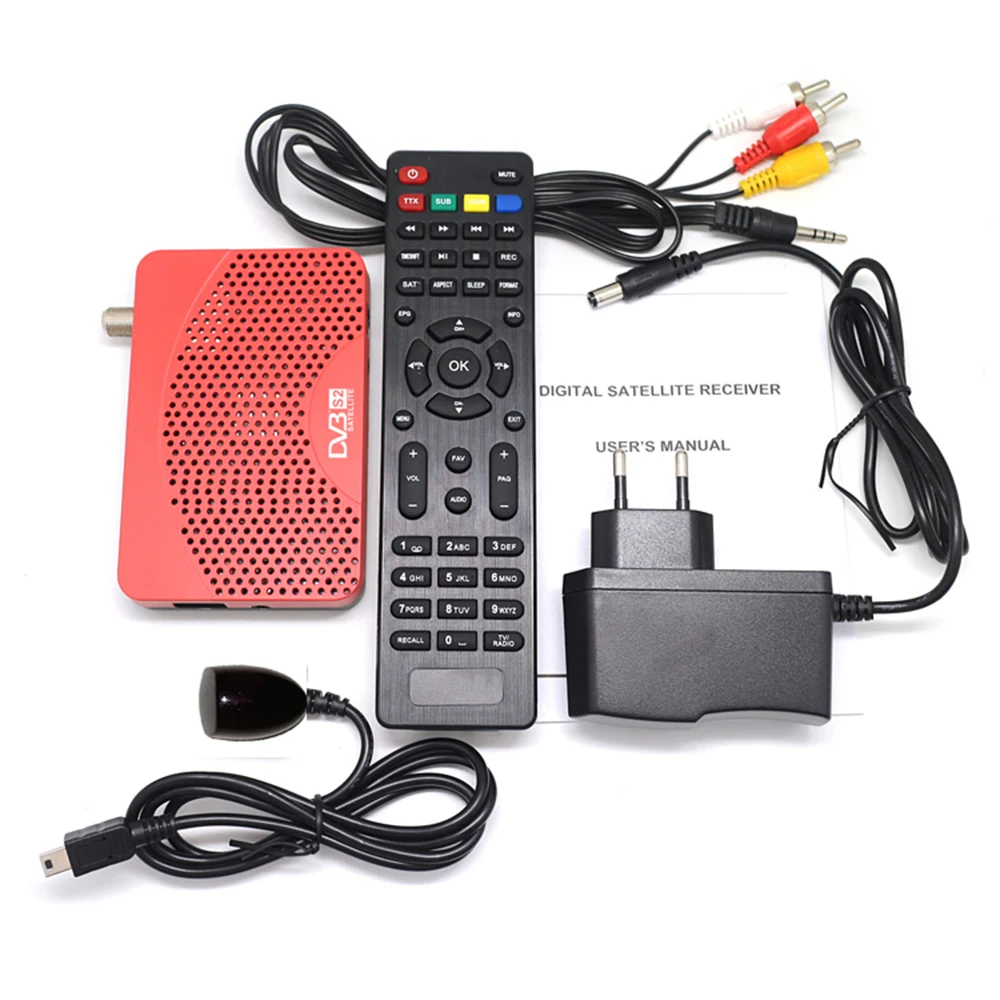 DVB S2 mini tv box support Biss key Youtube IPTV Internet IKS FULL HD ...