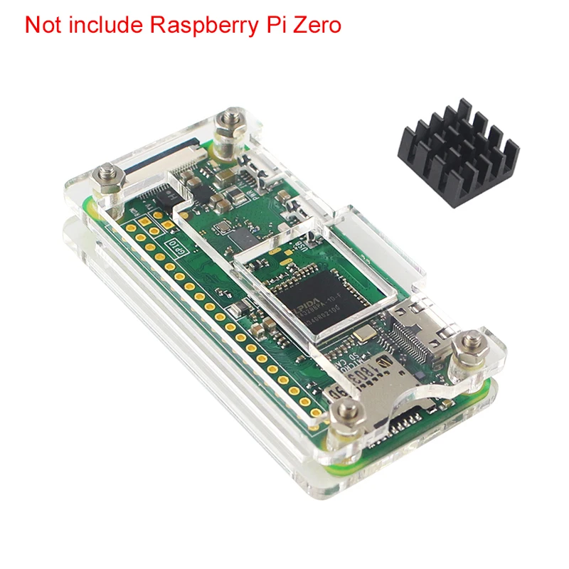 Raspberry-Pi-Zero-W-Acrylic-Case-Aluminum-Heat-Sink-for-RPI-Zero-Box ...