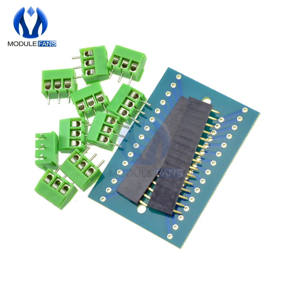 【KAMDSS015】Expansion Board Terminal Adapter DIY Kit For Arduino NANO Controller V1.0 IO ...