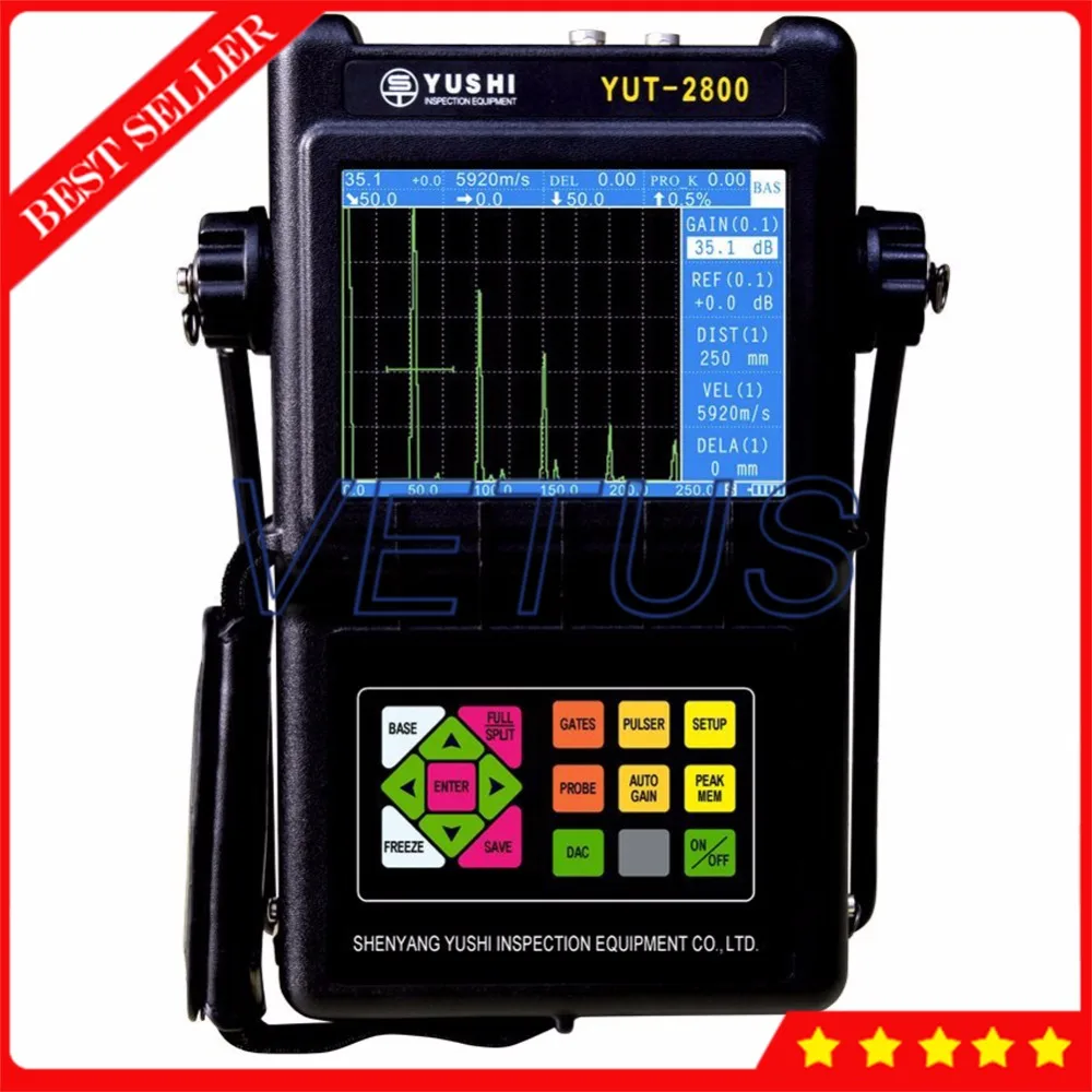 Portable Digital Ultrasonic Flaw Detector Defectoscope With Changeable ...