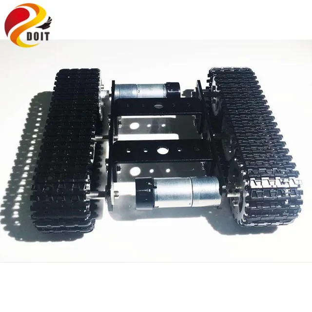 Mini TP100 Aluminum Alloy Tank Robot Chassis Caterpillar Platform With ...